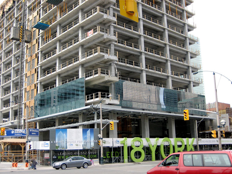 Quick Pic: Cladding Starting on Southcore Financial Centre's 18 York ...