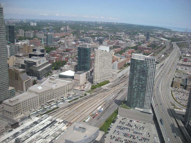 Photo Of The Day: Maple Leaf Square Condominium Looking East | UrbanToronto