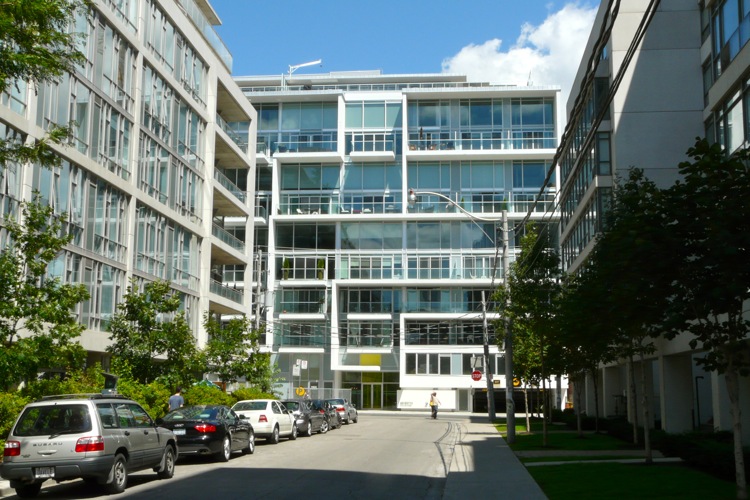 Cleaning the Finish on Freed Developments' Seventy5 Portland Street ...