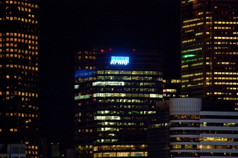 Photo Of The Day: New KPMG Sign On Bay Adelaide Centre Lit Up At Night ...