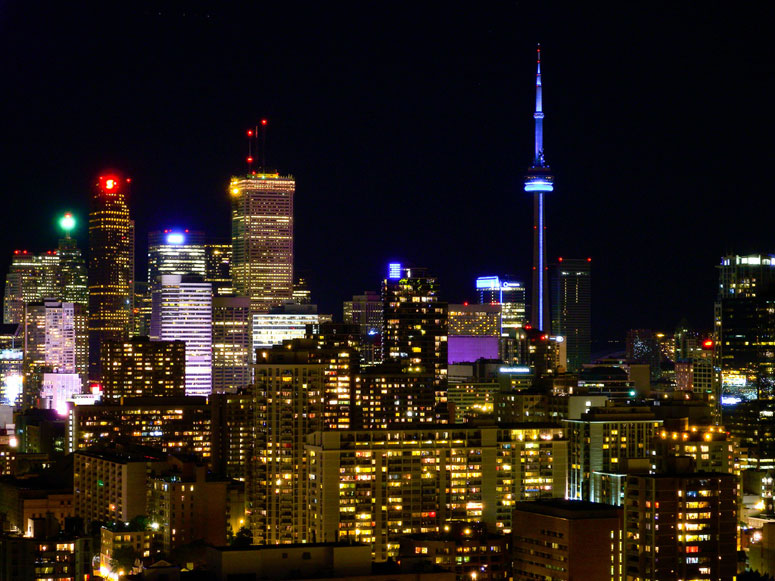 Photo Of The Day: Toronto's Increasingly Colourful Night Time Skyline ...