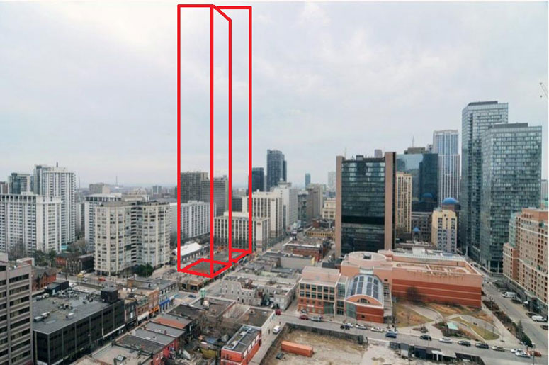 Lanterra Developments Applies For Two 58 Storey Condos At 501 Yonge ...