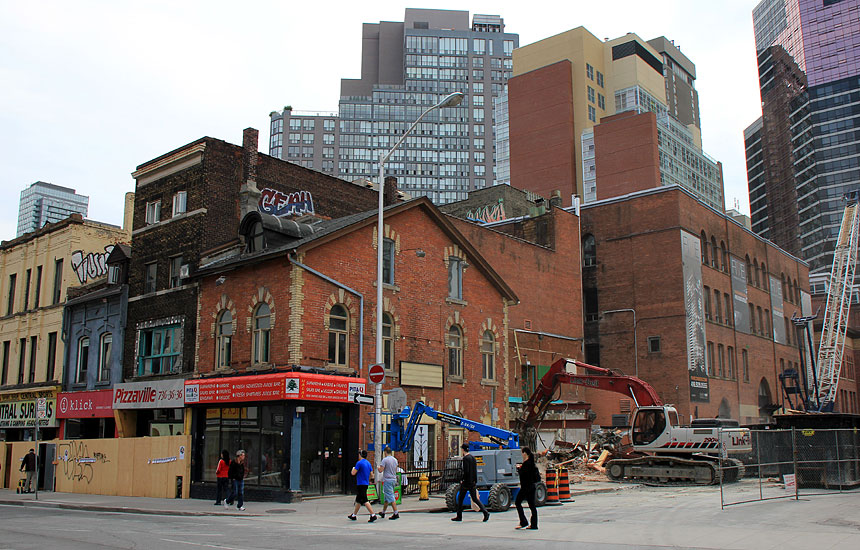 Demolition Work Begins For Graywood And MOD Developments' Five St Joseph Condos | UrbanToronto