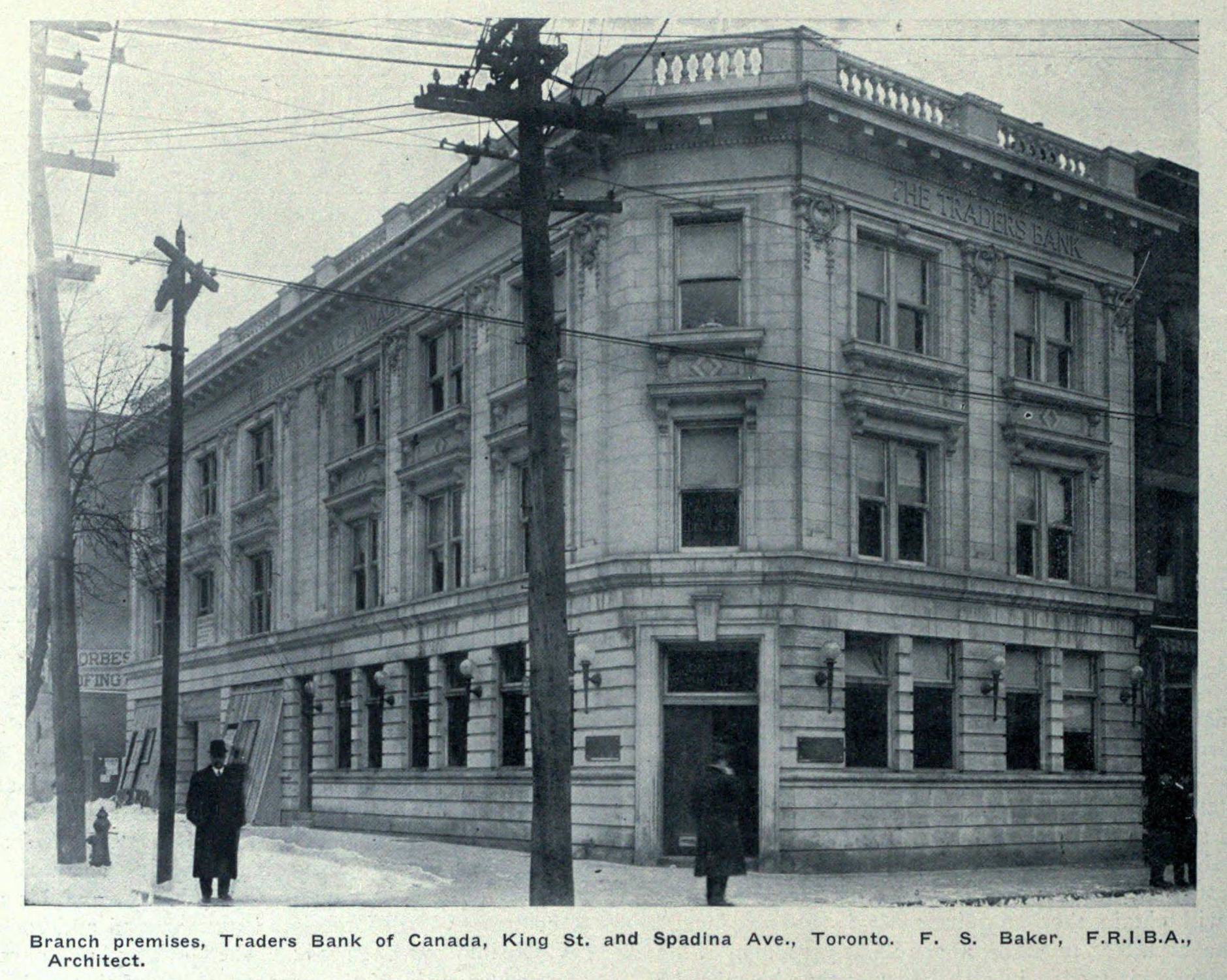 Then and Now: Traders Bank, NE Corner of King and Spadina | UrbanToronto