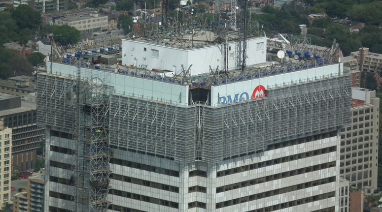 Quick Pic(s): First Canadian Place Re-Cladding Slowly Being Revealed ...
