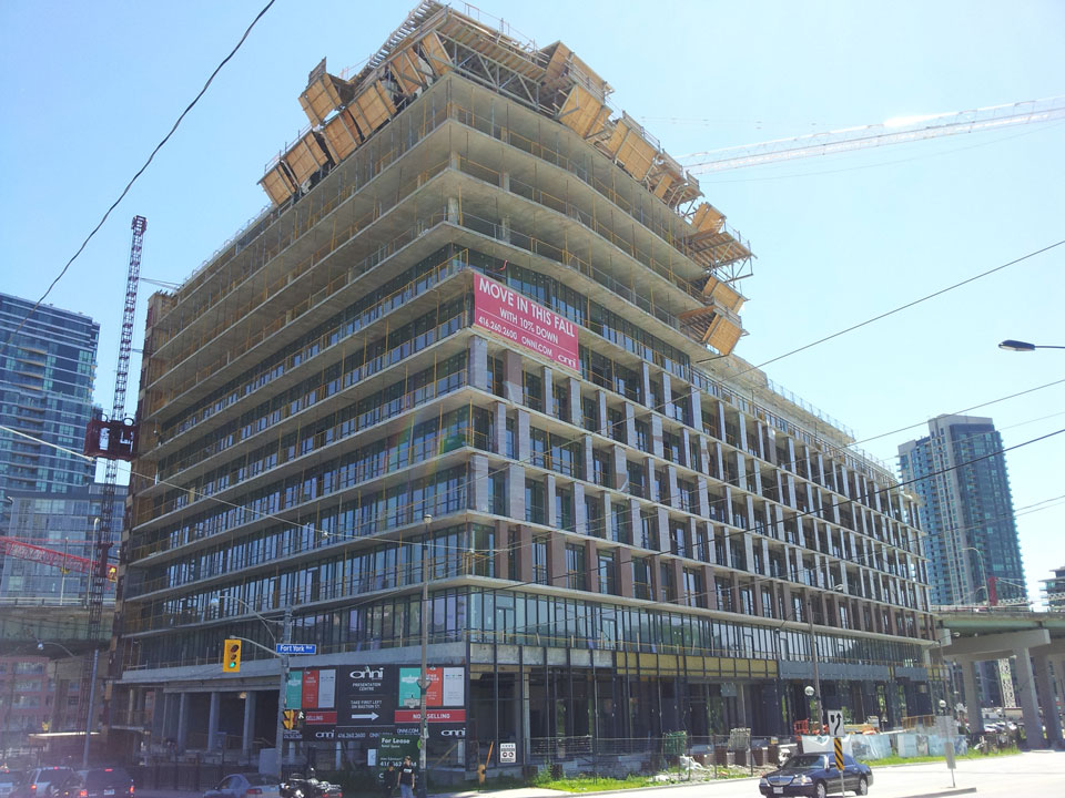 Garrison at the Yards Close to Topping Off | UrbanToronto