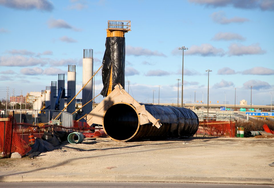 Pearson AirRail Link Construction Progressing | UrbanToronto