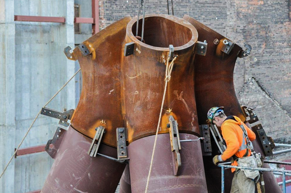 Impressive Delta Frames Undergoing Assembly at QRC West | UrbanToronto