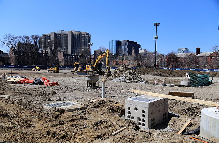 Catching Up With Work on U of T's Back Campus Field | UrbanToronto