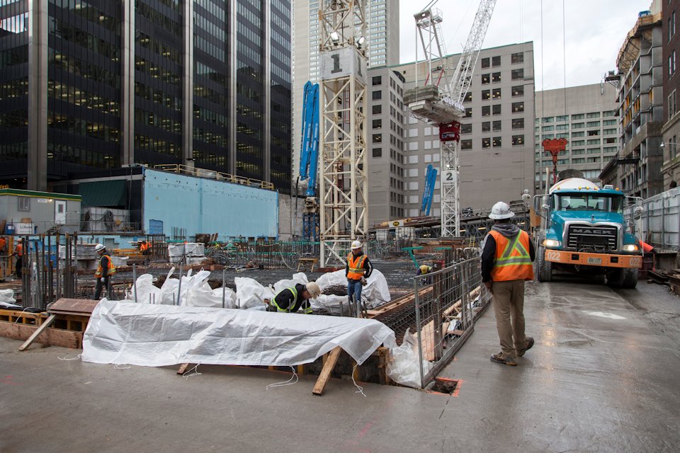 Oxford's EY Tower Reaches Grade in the Financial District | UrbanToronto