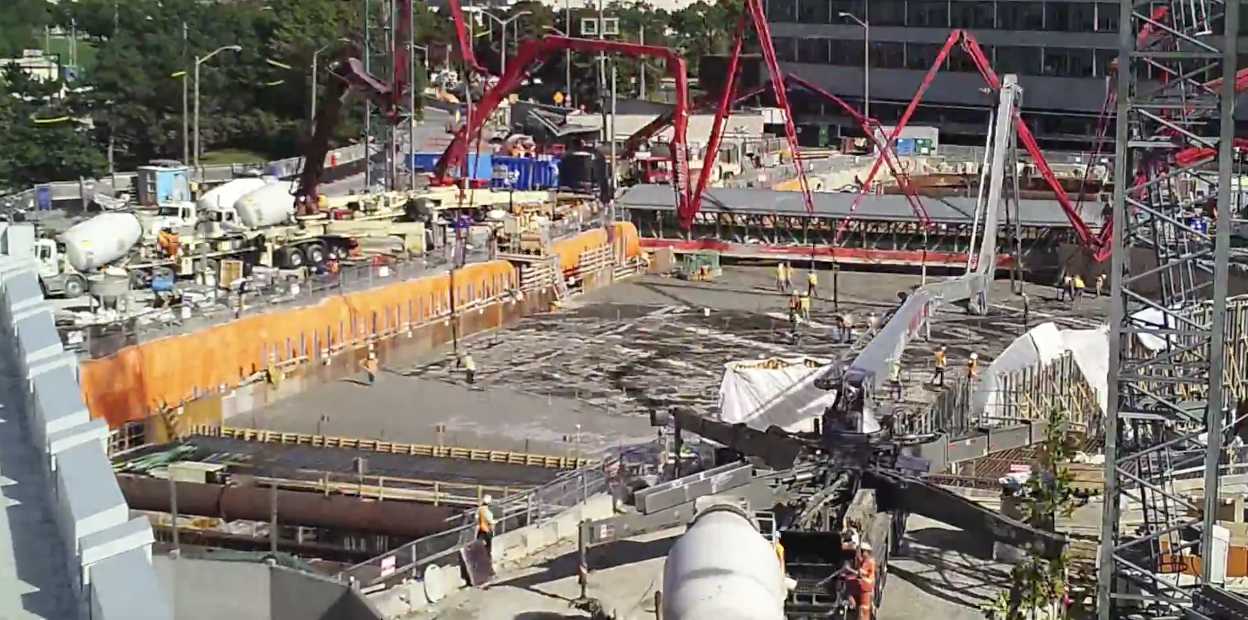 TTC Releases Time Lapse of York University Station Concrete Pour ...