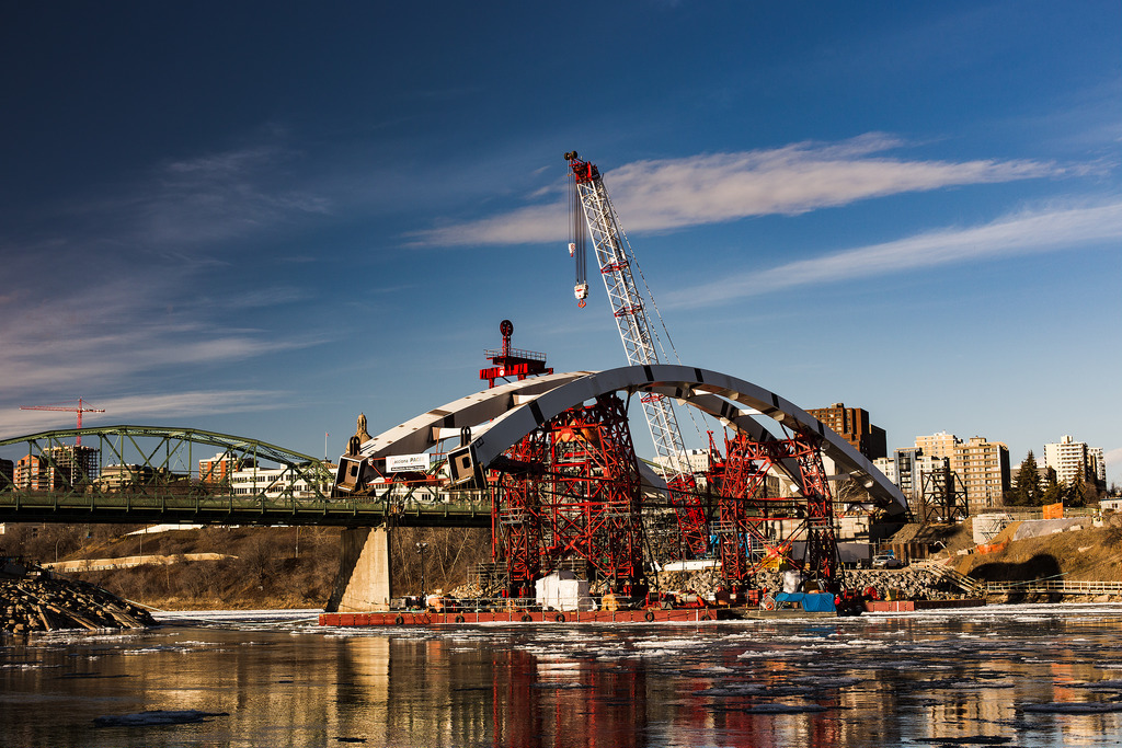 New Walterdale Bridge Taking Shape in Edmonton | SkyriseCities