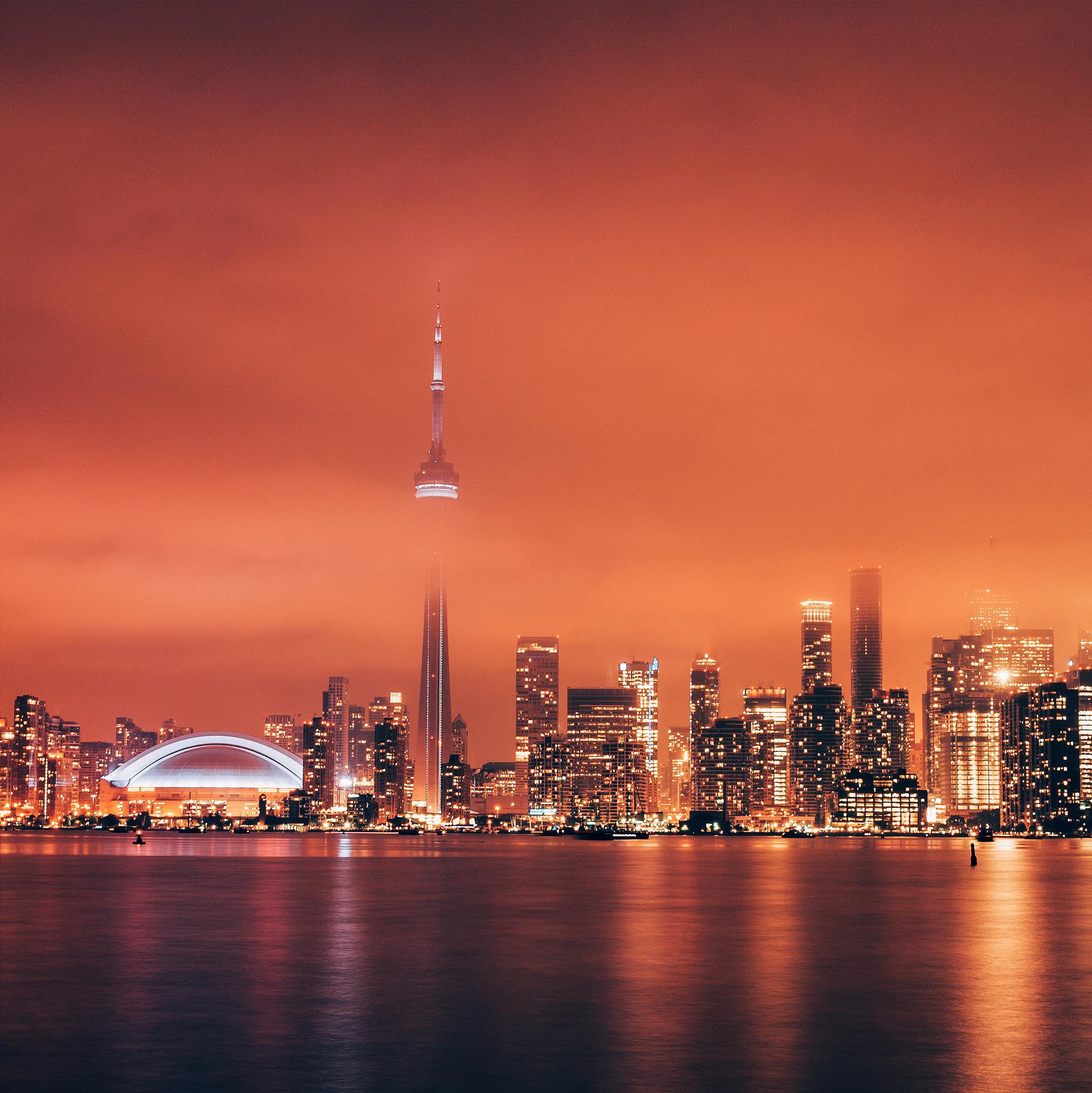 Photo of the Day: Fiery Skyline | UrbanToronto