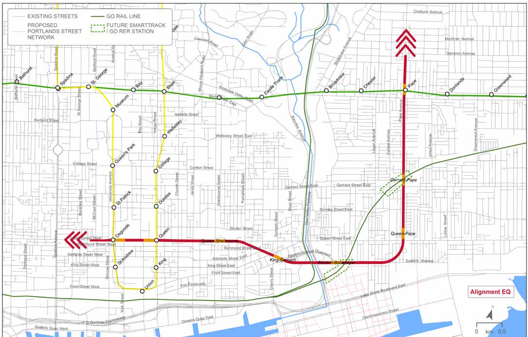 Relief Line: Preferred Alignment Now Includes Unilever Stop | UrbanToronto