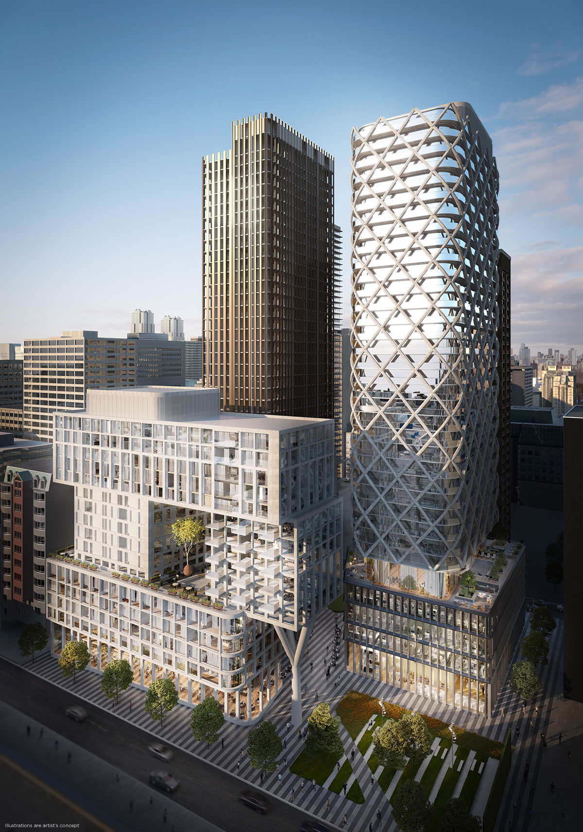 Redesigned Proposal Emerges for Lanterra's Artists' Alley | UrbanToronto