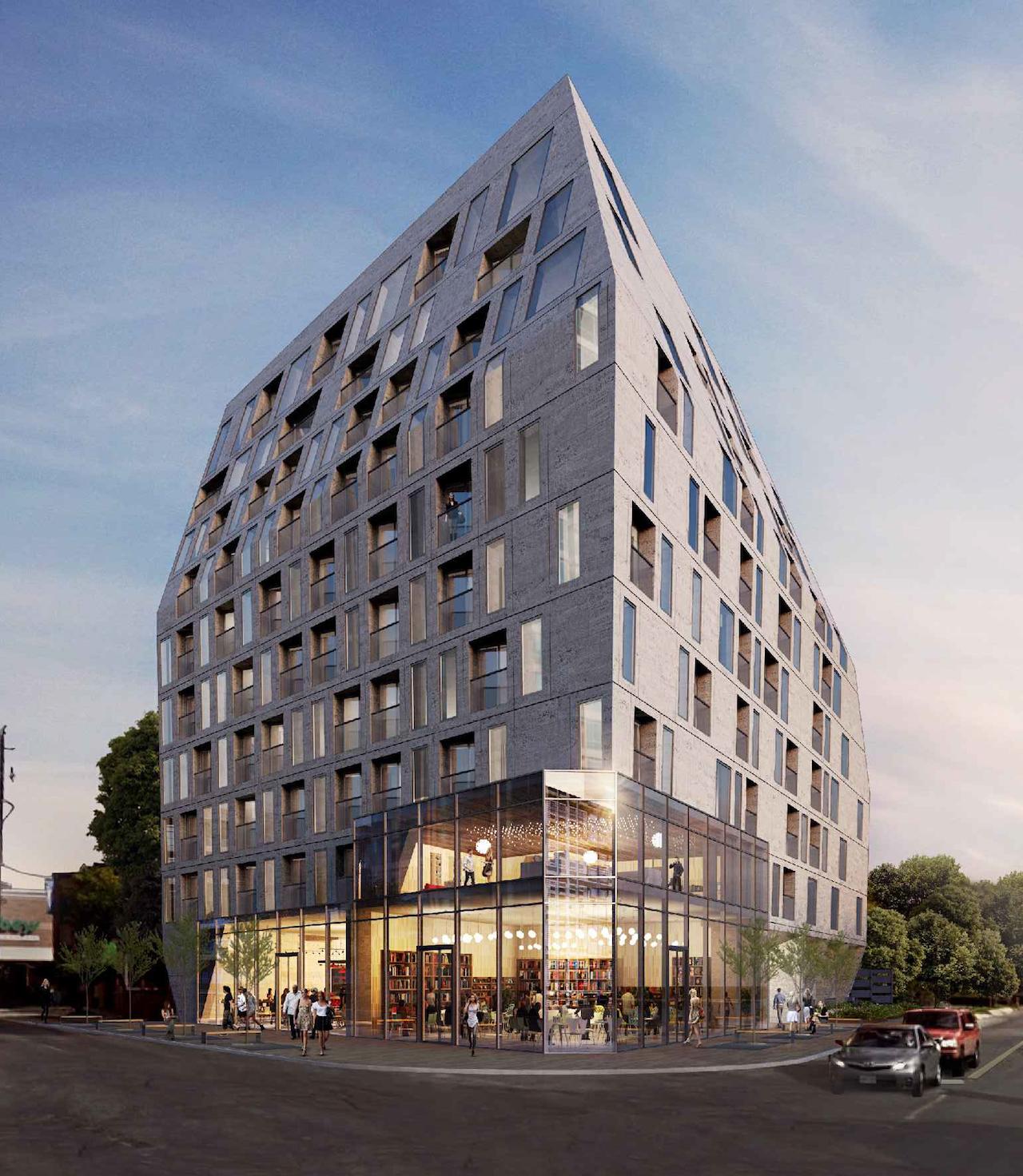 Striking Mid-Rise Design Tabled for Broadview and Mortimer | UrbanToronto
