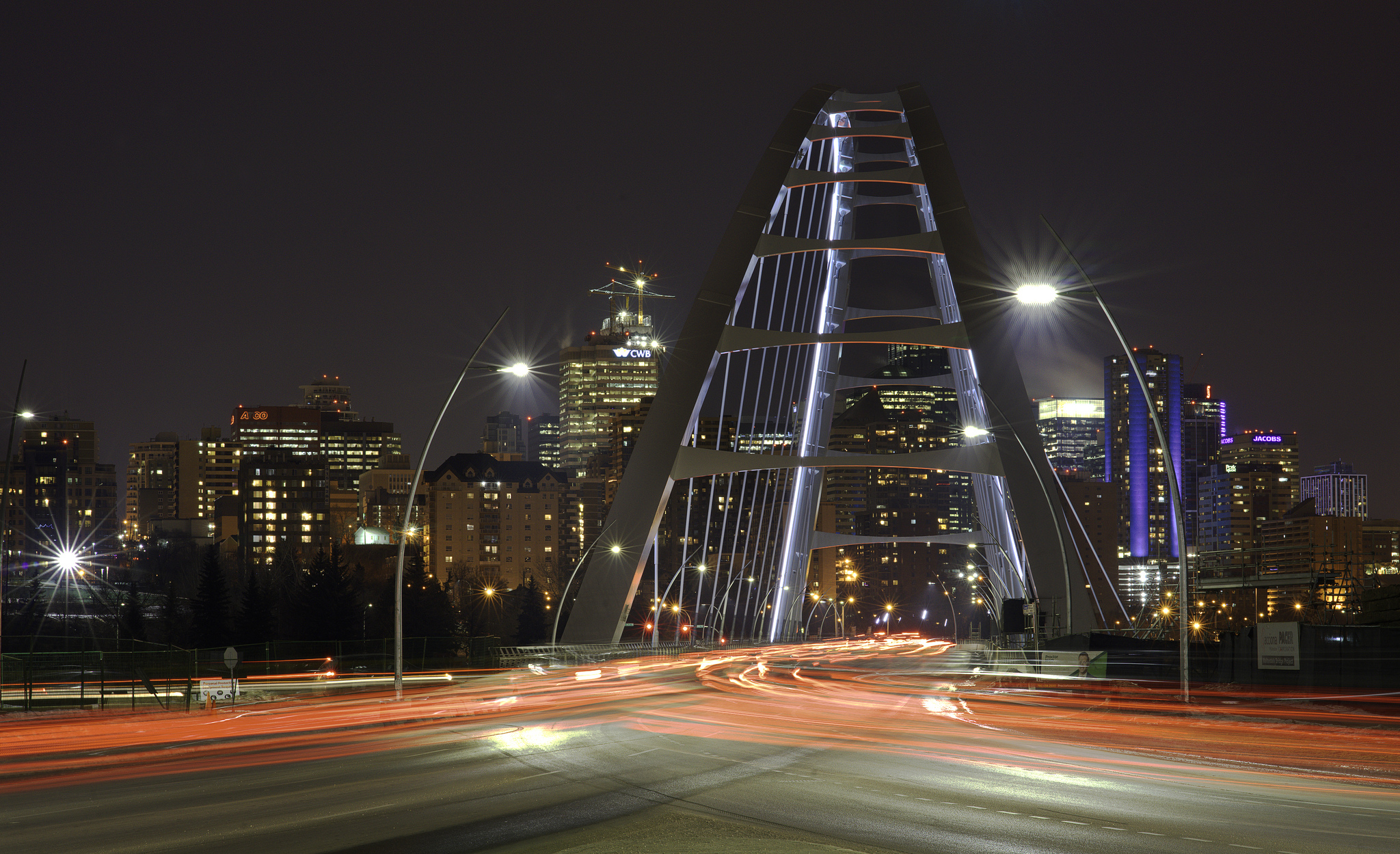 Traffic Light Trails | SkyriseEdmonton