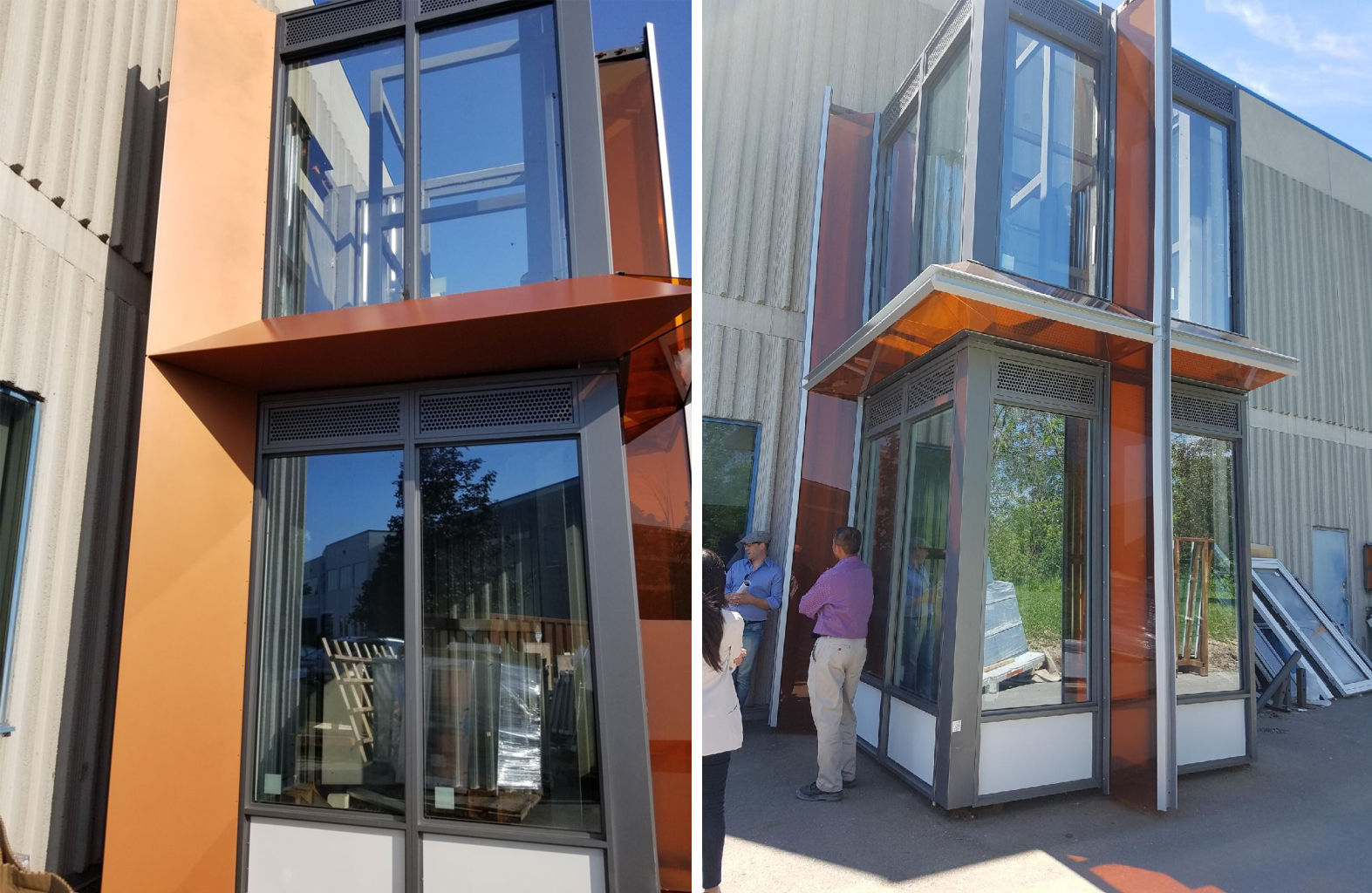 Orange Panels add Colour and Texture to Sixty Colborne Podium ...