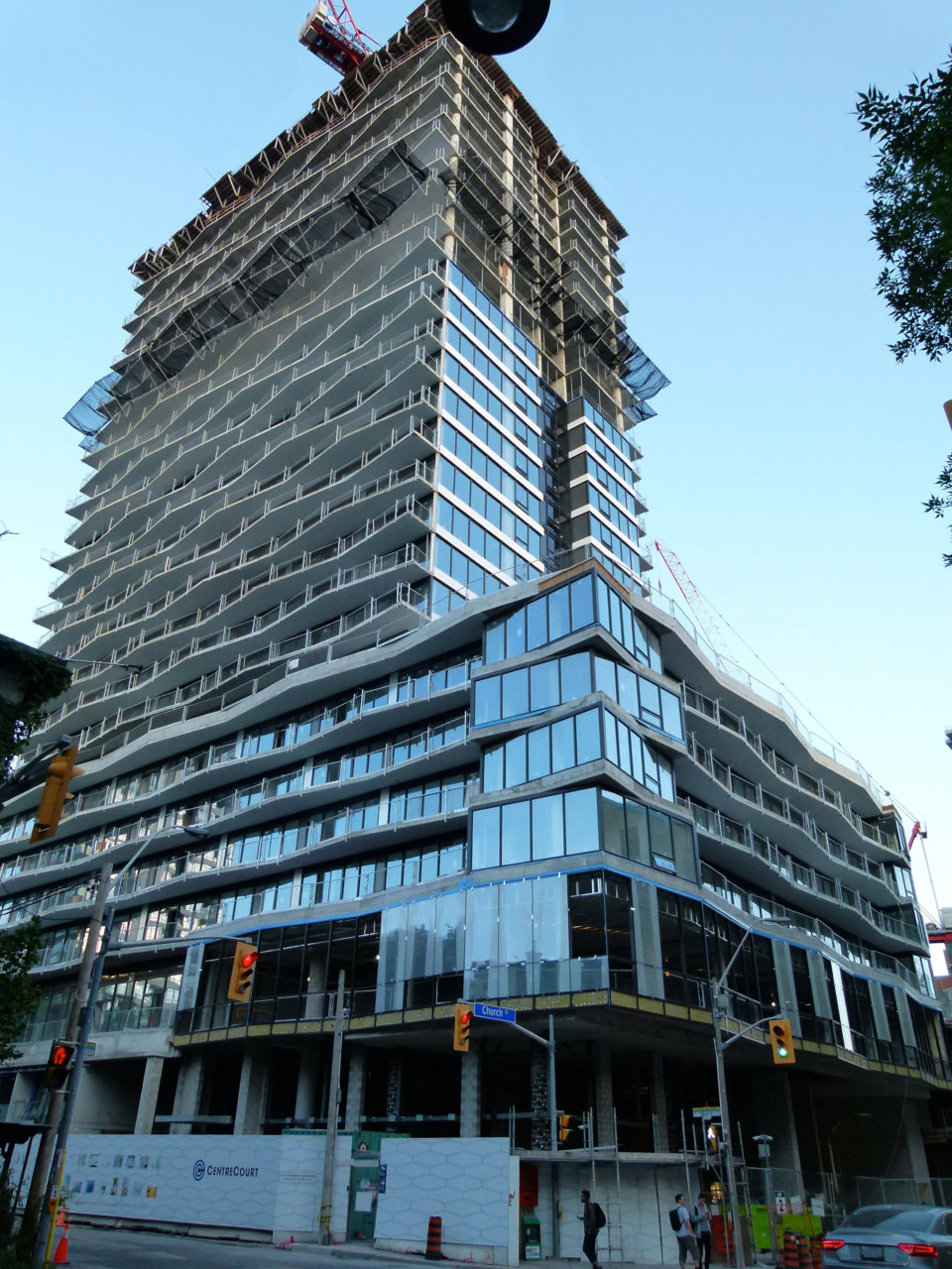 Exterior Finishes Progressing as 411 Church Quickly Ascends | UrbanToronto
