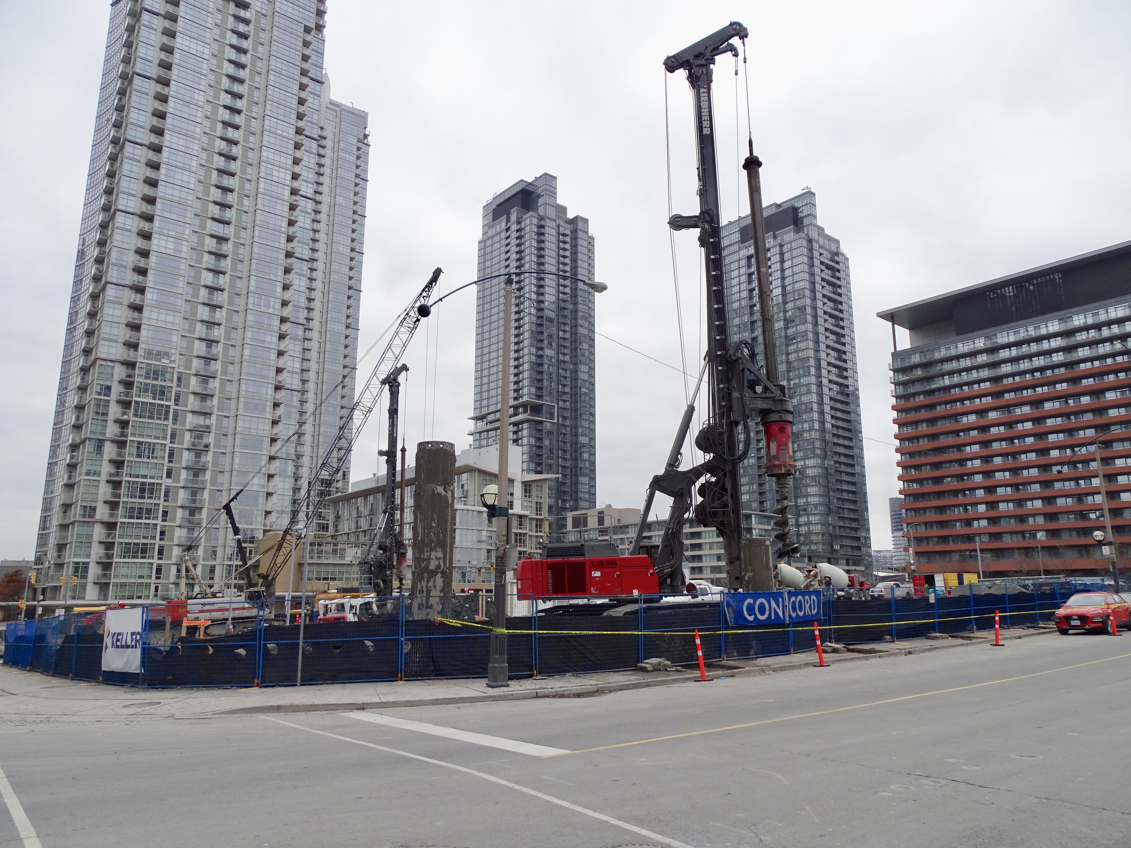 Shoring Prepping CityPlace Site of Concord Canada House | UrbanToronto