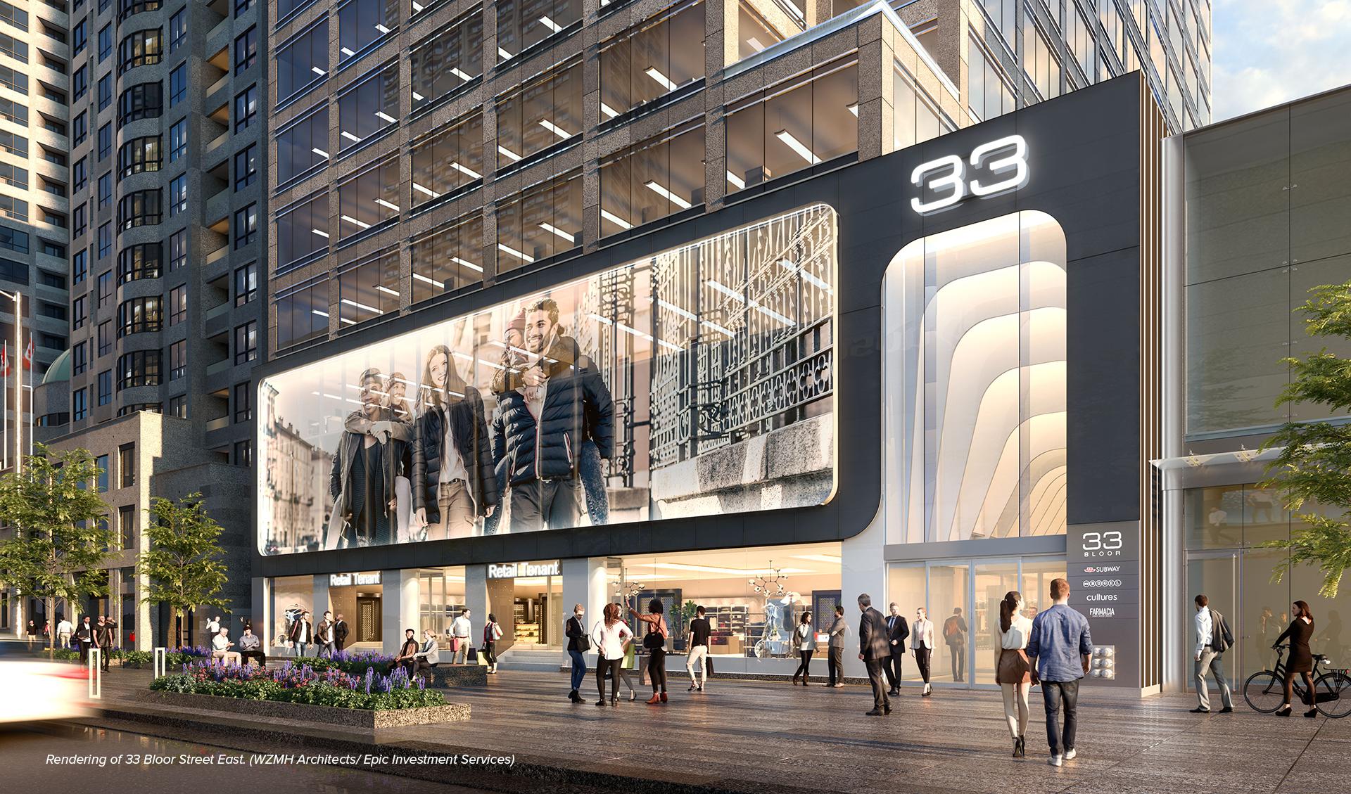 Ground Level Retail, Lobby Refresh Underway at 33 Bloor East | UrbanToronto