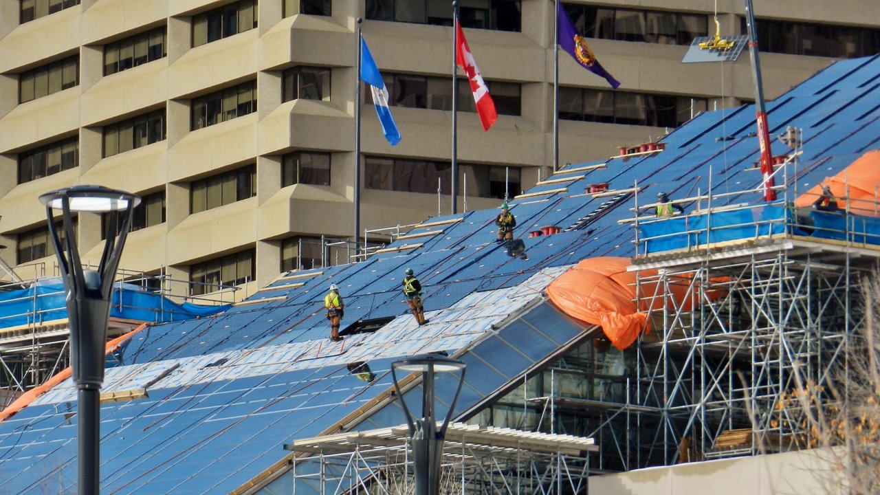 Convention Centre Photovoltaic Installation Two-Thirds Complete ...