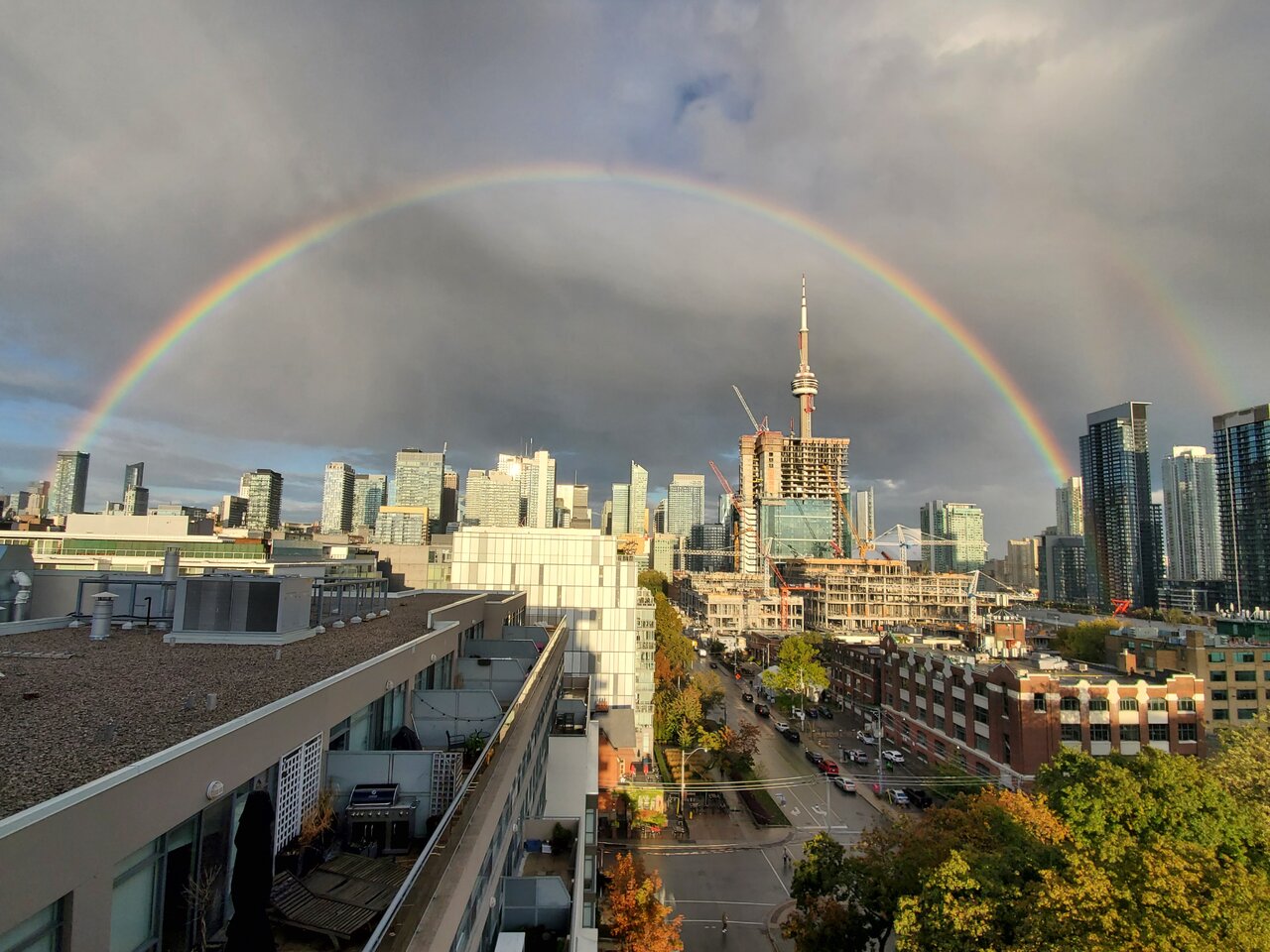 Rainbow Over Downtown Toronto | UrbanToronto