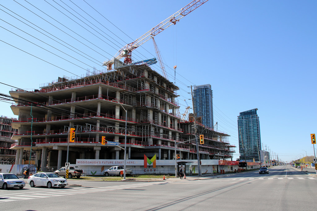 First Exterior Finishes Appear on M1 and M2 at M City in Mississauga ...