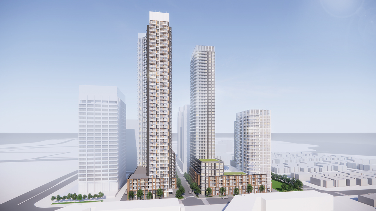 Menkes and Forgestone Propose Four Towers at Foresters Site | UrbanToronto