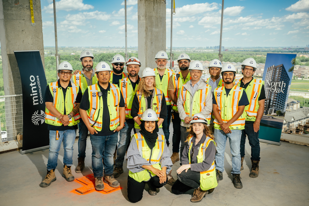 Minto Communities Marks Construction Milestone as North Oak Tower 1 ...