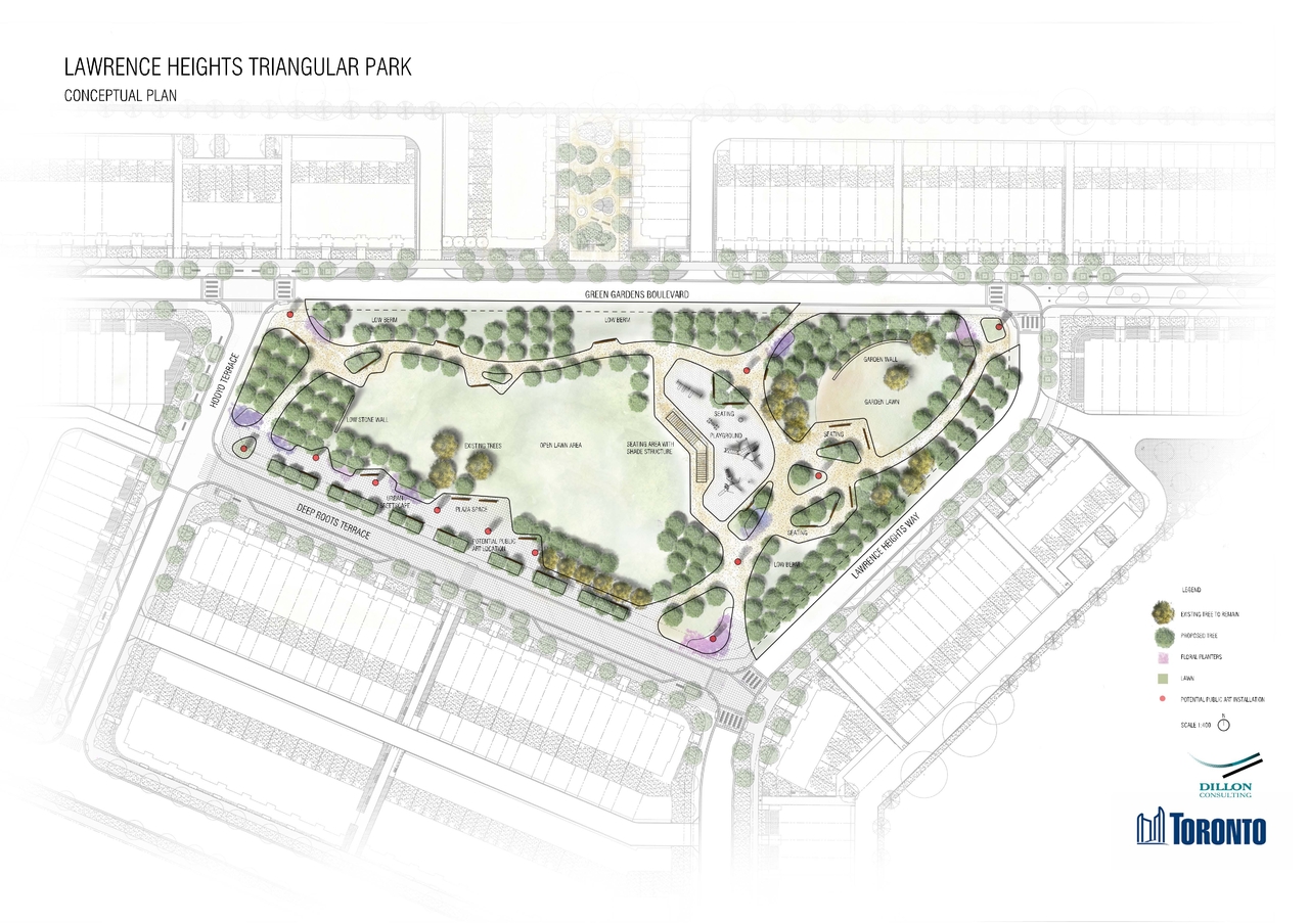 Lawrence Heights Triangular Park | UrbanToronto